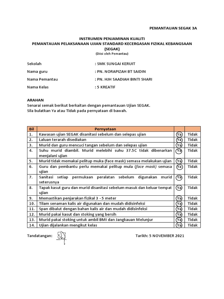 Pemantauan Segak 3a | PDF