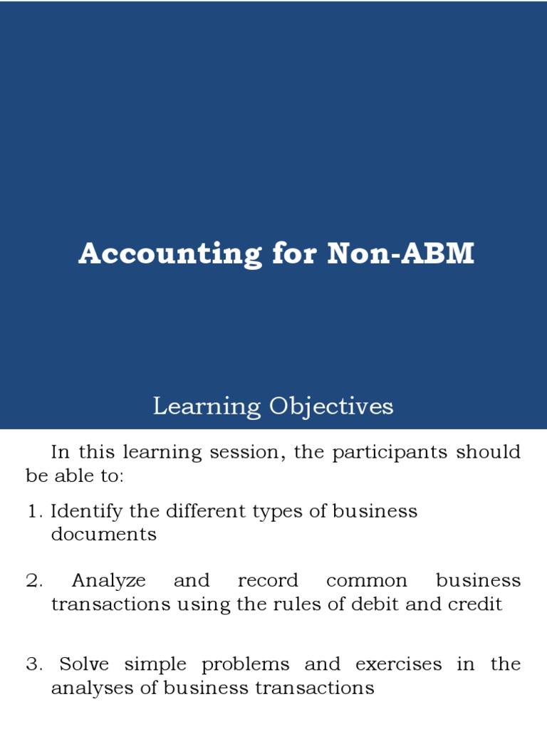 Accounting For Non-ABM - Journalizing - Module 3 Asynchronous | PDF ...
