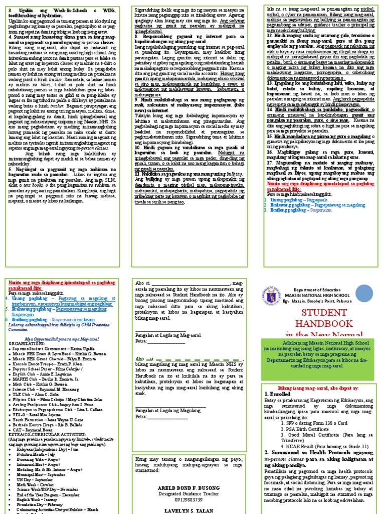 Student HANDBOOK | PDF