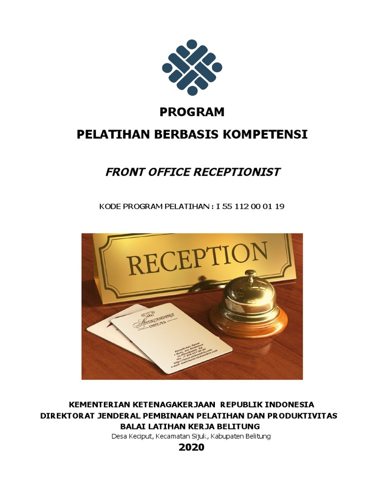 Program Pelatihan Berbasis Kompetensi Front Office Receptionist | PDF