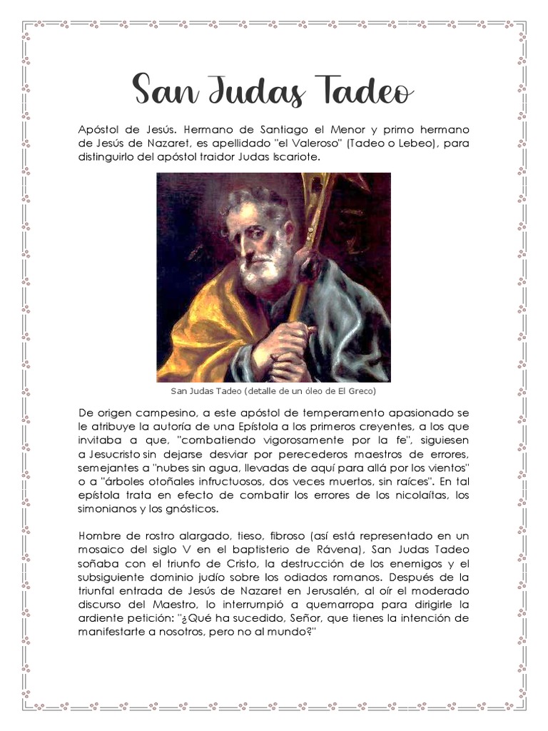 San Judas Tadeo | PDF