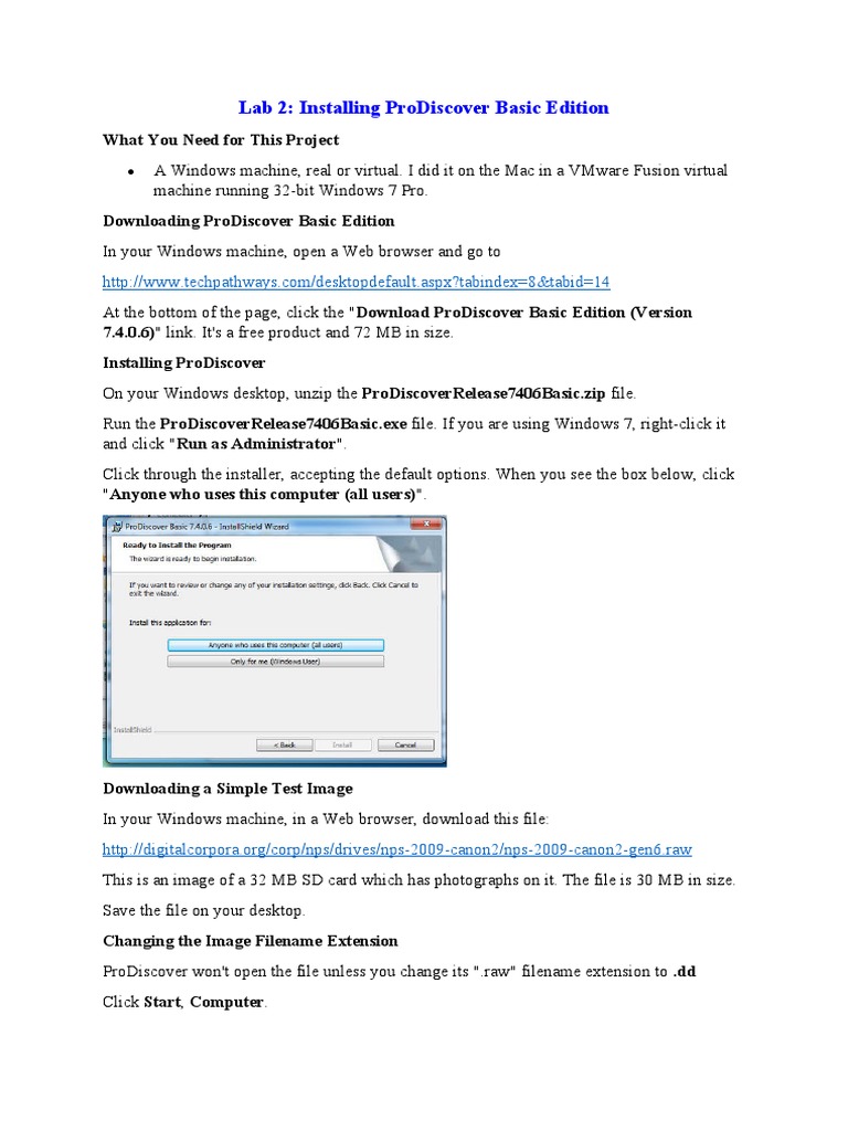 Lab-02 ProDiscover | PDF | Computer File | Microsoft Windows