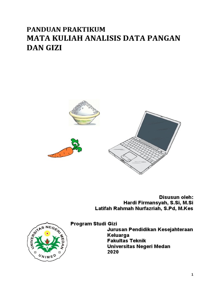 Mata Kuliah Analisis Data Pangan Dan Gizi: Panduan Praktikum | PDF | Kesehatan Holistik