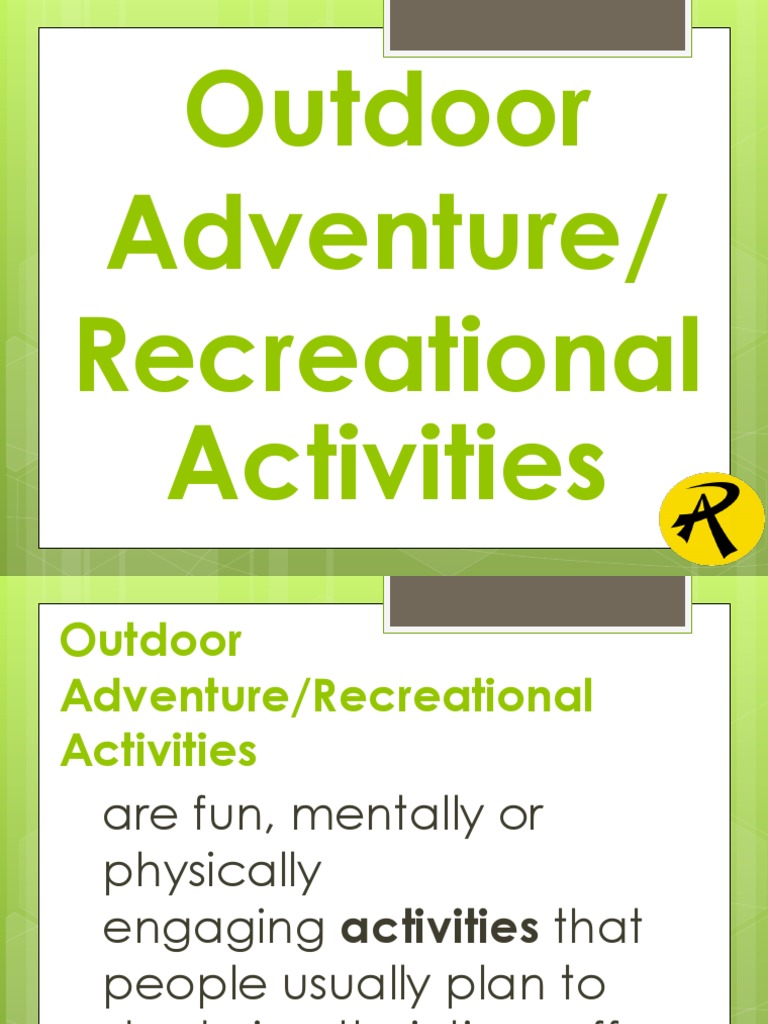 Outdoor Adventure Activities Overview | PDF | Career & Growth