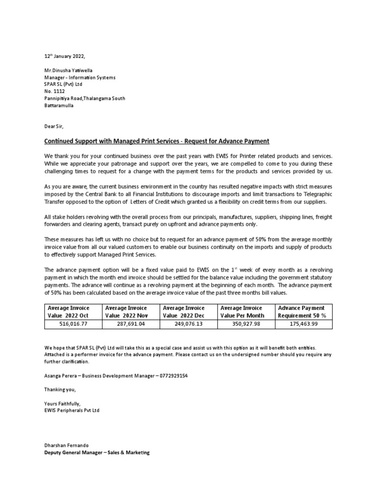 Rohan Letters | PDF | Letter Of Credit | Payments