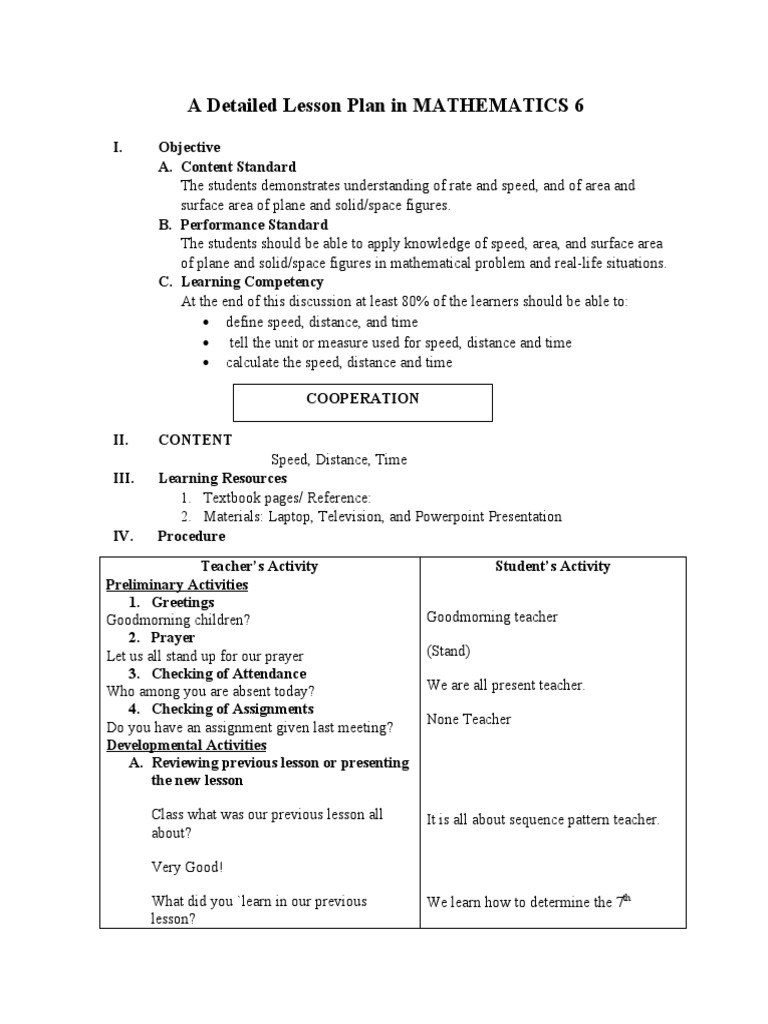 Grade 6 Quarter 3 Week 5 Mathematics | Download Free PDF | Speed | Distance
