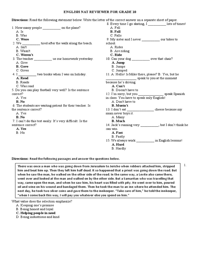 English Nat Reviewer For Grade 10 | PDF | Menstrual Cycle | Racial ...