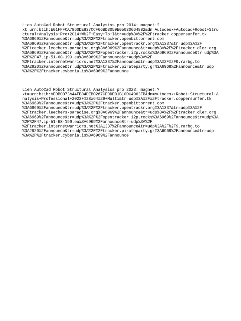 Lien Autocad Robot Structural | PDF