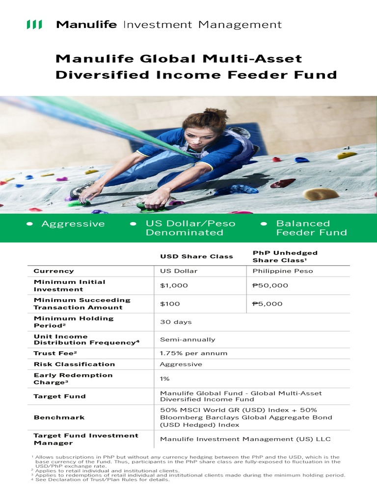 Manulife Global Multi-Asset Feeder Fund | PDF | Investing | Investment ...