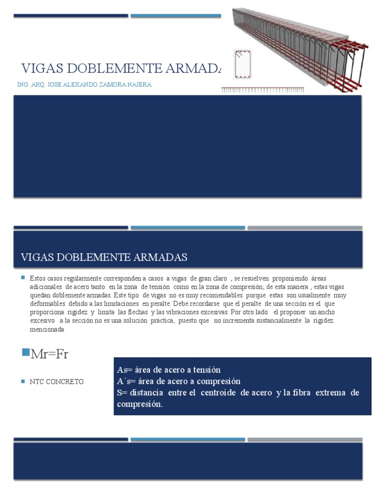 Viga Doblemente Armada | PDF | Viga (Estructura) | Hormigón