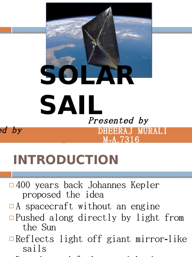 Understanding Solar Sails in Spacecraft | PDF | Materials | Outer Space