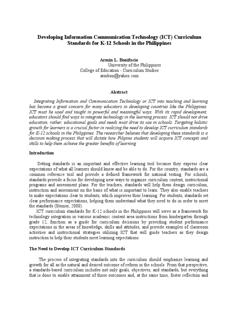 ETICT | PDF | Educational Technology | Teachers