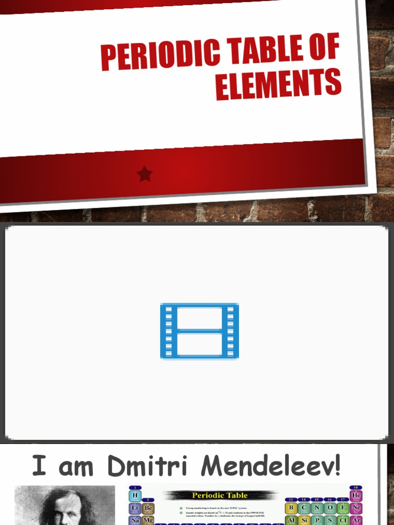 Discovery of Elements and Development of The Periodic Table of Elements ...