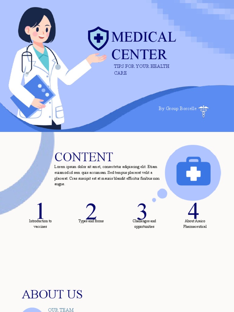 light blue creative modern medical clinic presentation.pptx | PDF