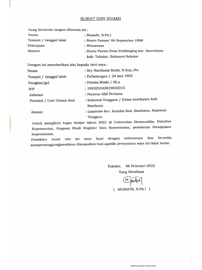 Surat Ijin Suami Pdf