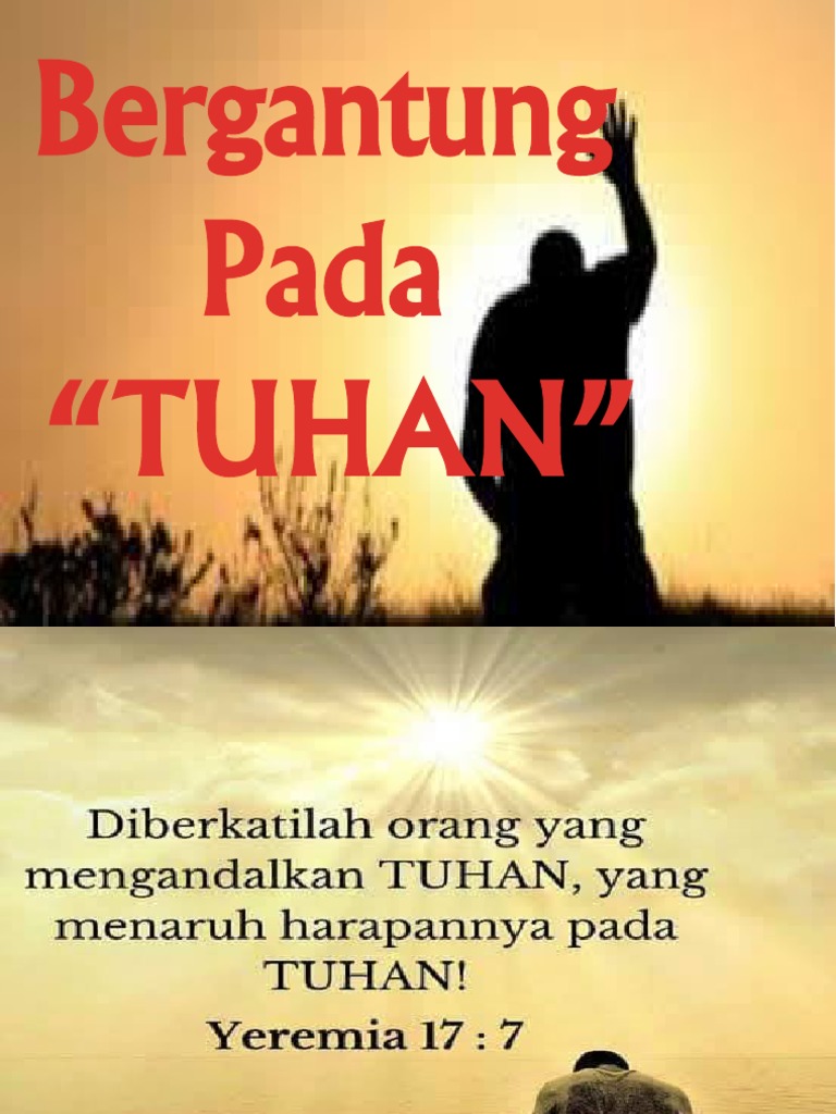 BERGANTUNG PADA TUHAN - SlideSow | PDF