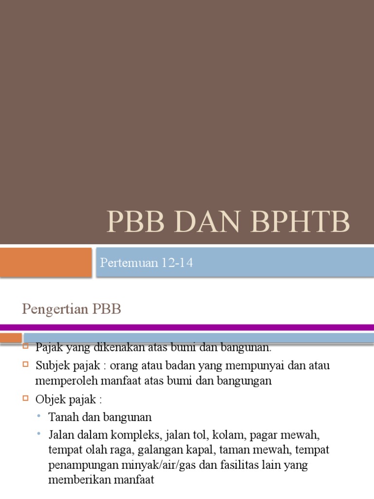 PBB-dan-BPHTB | PDF