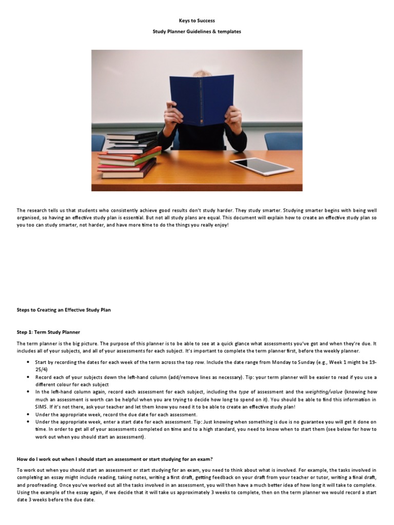 Study Planning Guidelines | PDF | Career & Growth