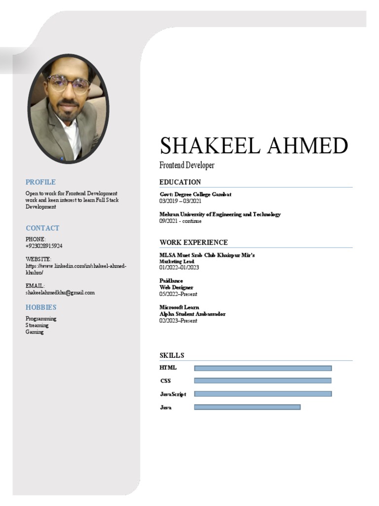 Shakeel Ahmed | PDF