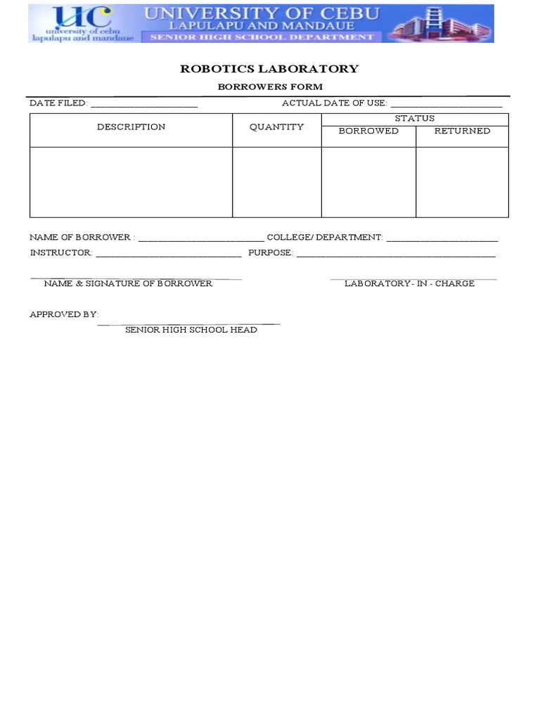 Borrowers Form Draft | PDF
