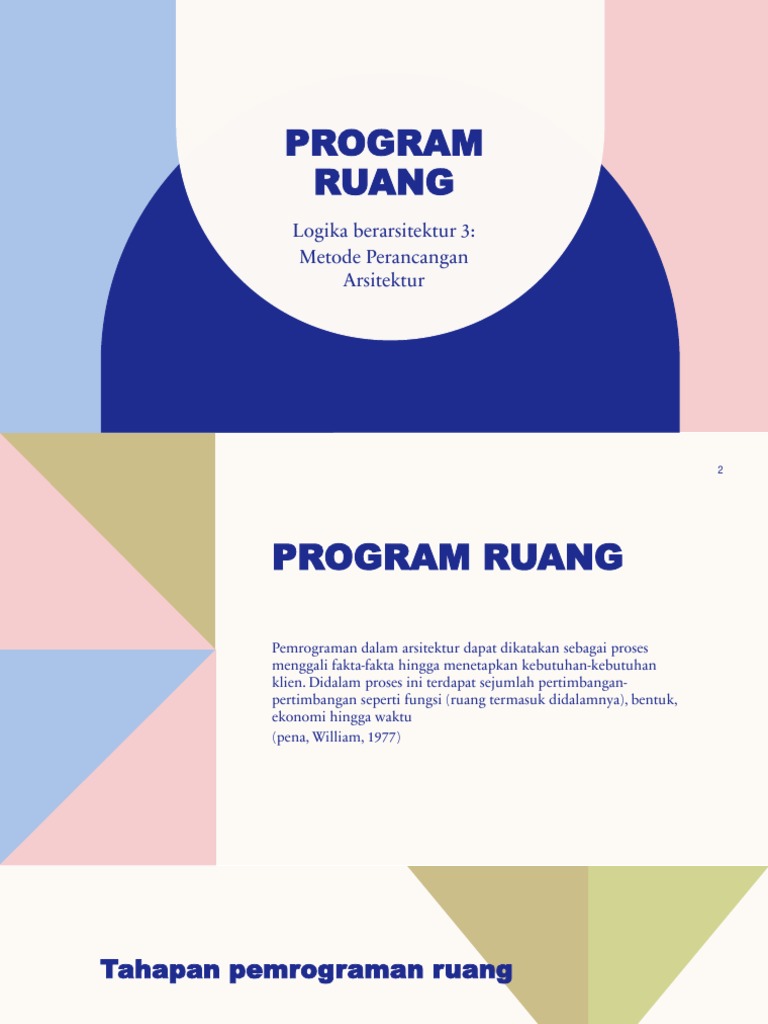 Program Dan Besaran Ruang PDF | PDF
