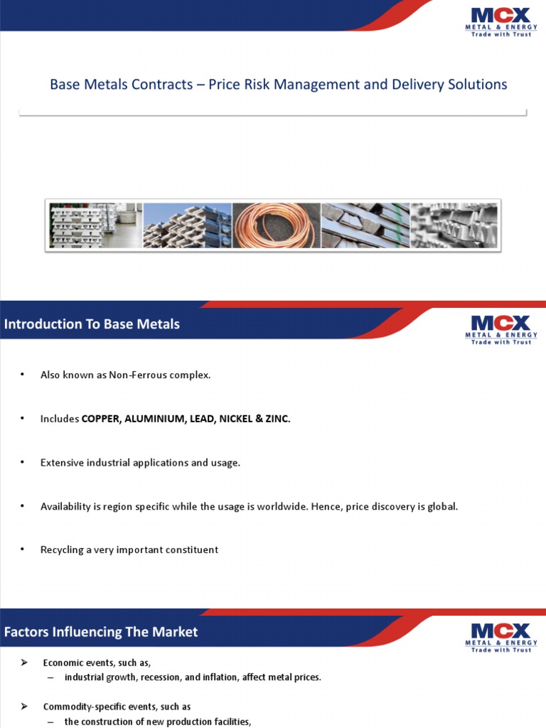 Base Metals Hedging Guide | PDF | Hedge (Finance) | Futures Contract