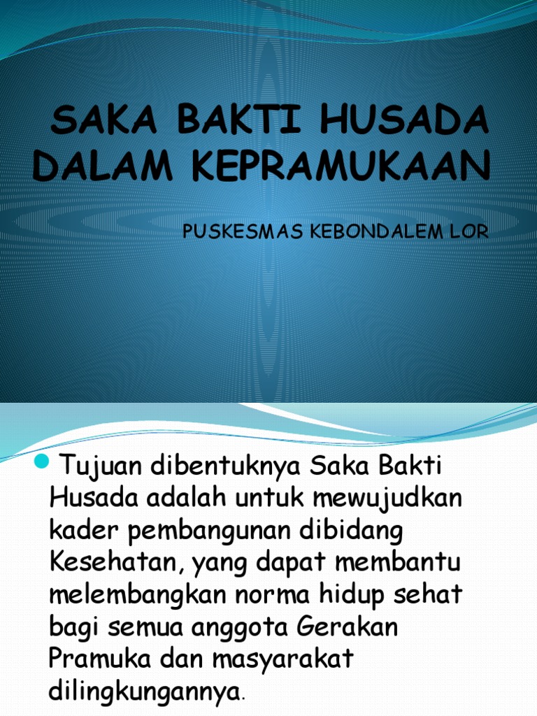 Saka Bakti Husada | PDF