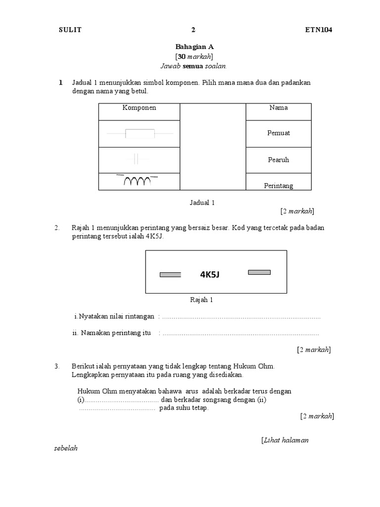 Soalan Teori 104-EDIT | PDF