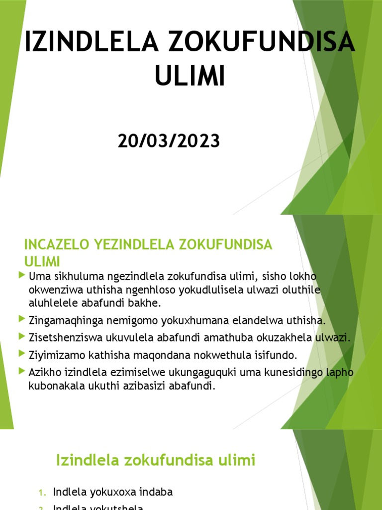 Izindlela Zokufundisa Ulimi | PDF