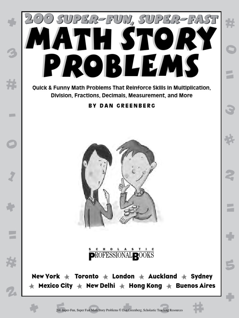 200 Super-Fun, Super-Fast Math Story Problems PDF | PDF | Trick Or ...