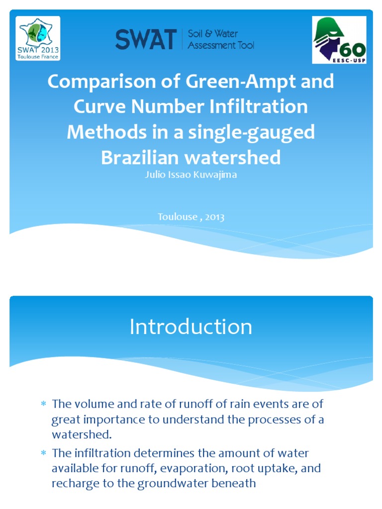 Comparison of Green Ampt and Curve Number | PDF | Precipitation | Surface Runoff