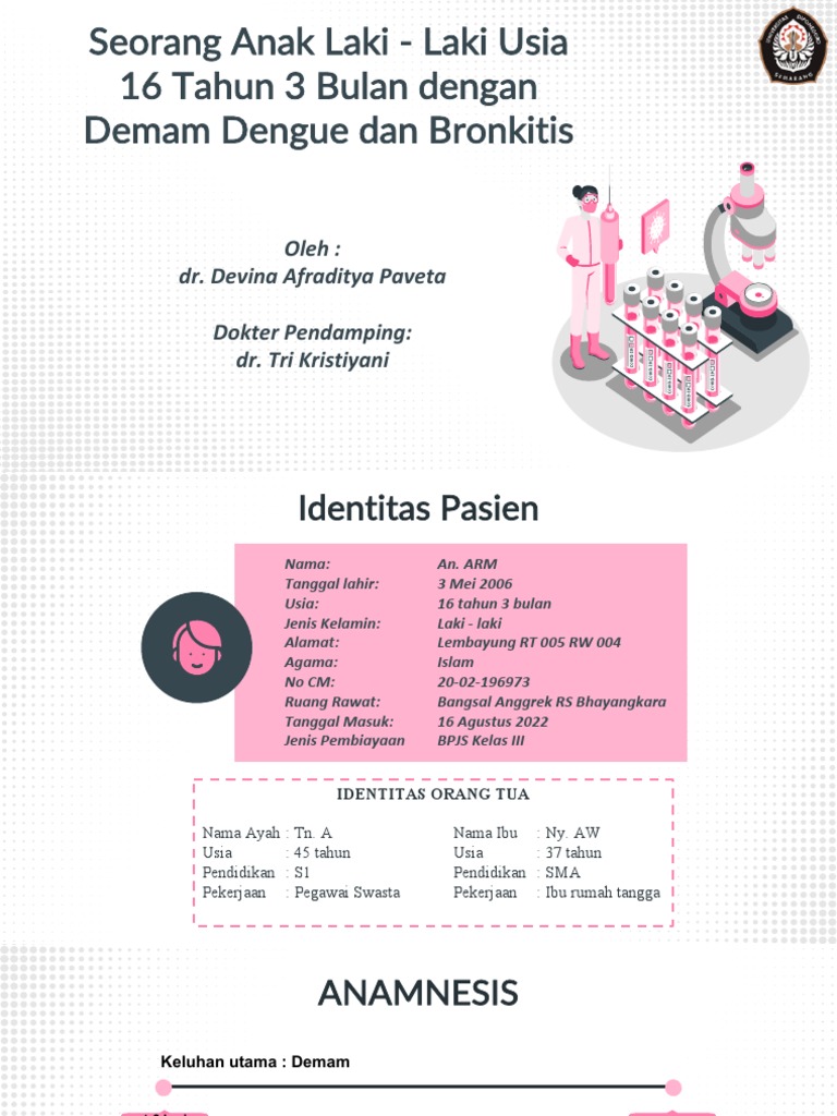 Laporan Kasus Anak DF + Bronkitis | PDF