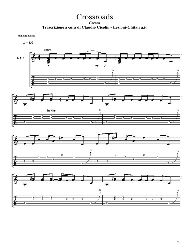 Cream - Eric Clapton - Crossroads | PDF