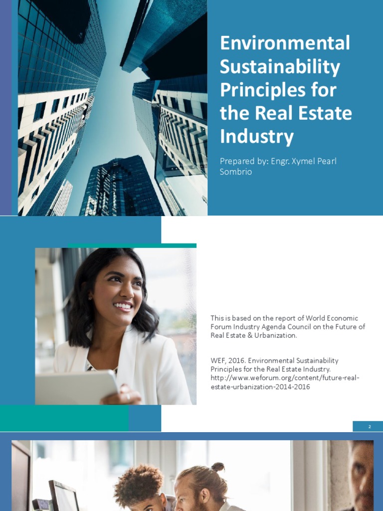 Lesson 5. Environmental Sustainability Principles For The Real Estate ...