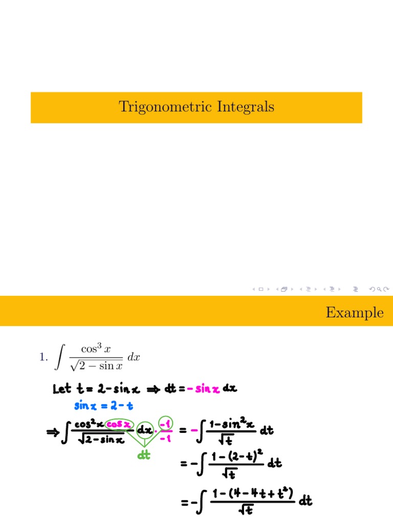 Lab 1.2 - Trigonometric Integrals (Solutions) PDF | PDF | Mechanics ...