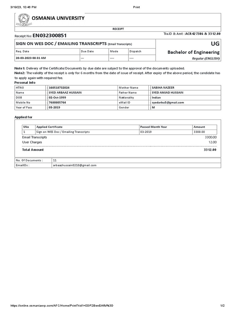 Transcript Rec | PDF | Service Industries