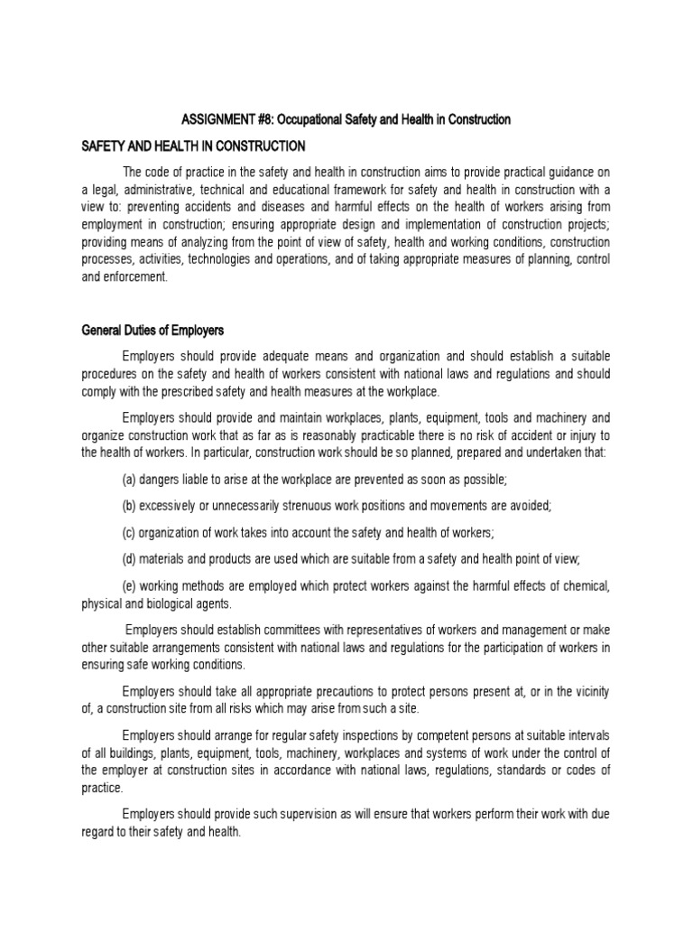 Occupational Safety Task 6 | PDF | Occupational Safety And Health | Safety
