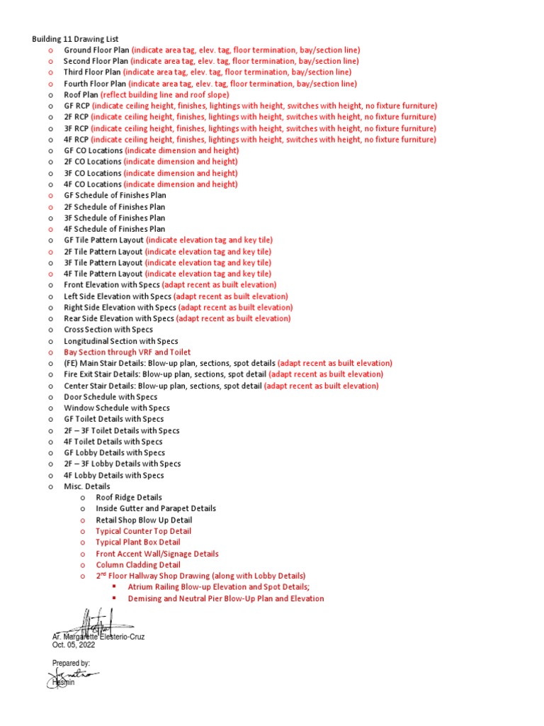 FCD - Drawing List 1 | PDF | Buildings And Structures | Culture Of ...