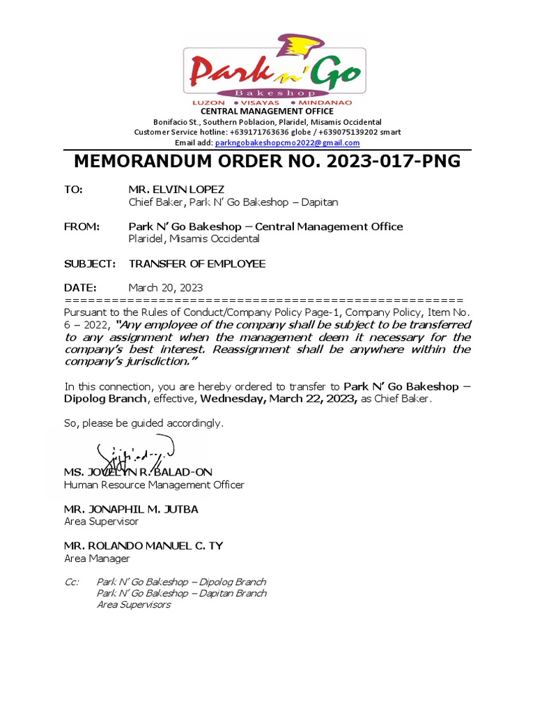 Memorandum Order No. 2023-018-PNG PDF | PDF | Justice | Crime & Violence