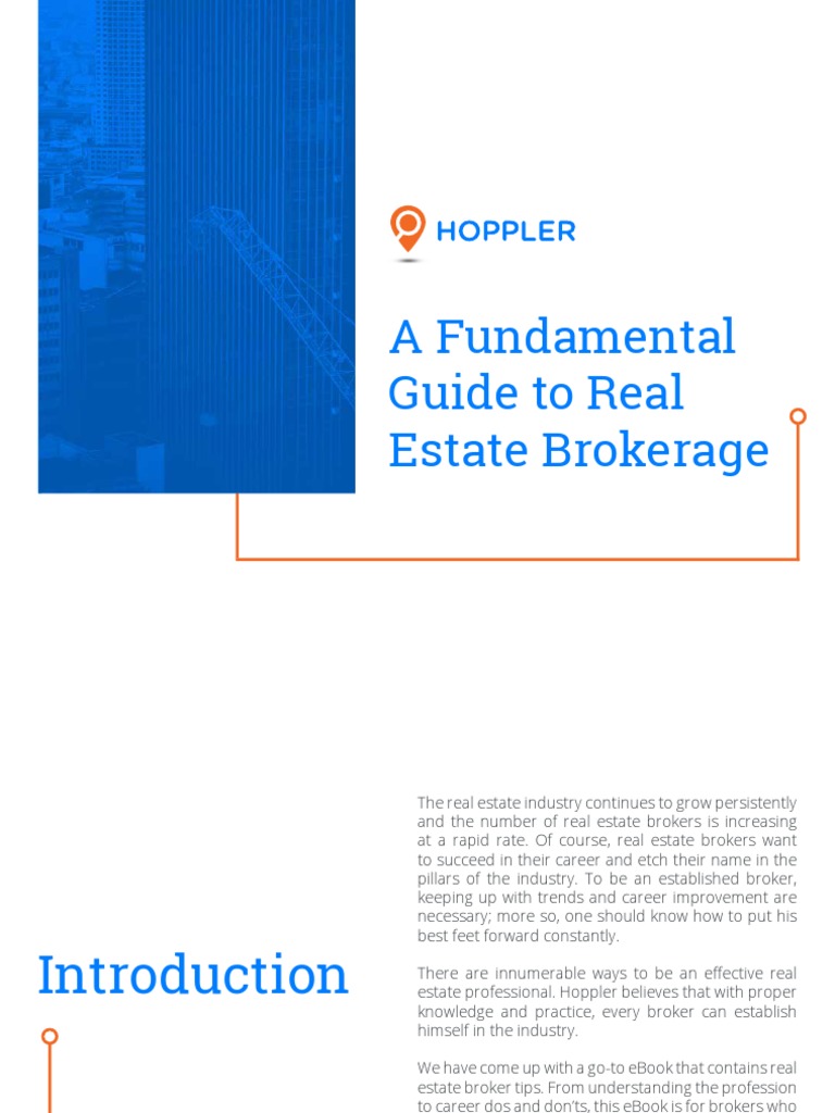 A Fundamental Guide To Real Estate Brokerage Done | PDF | Sales ...