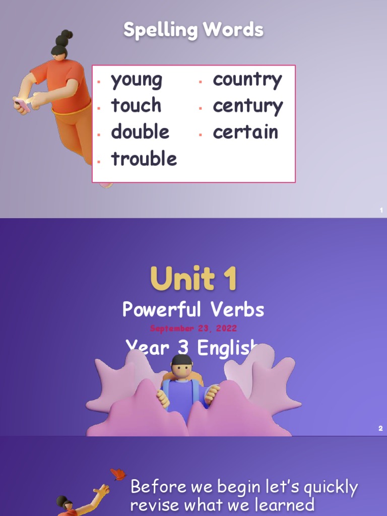Powerful Verbs for Year 3 Writing | PDF | Verb | Cognition