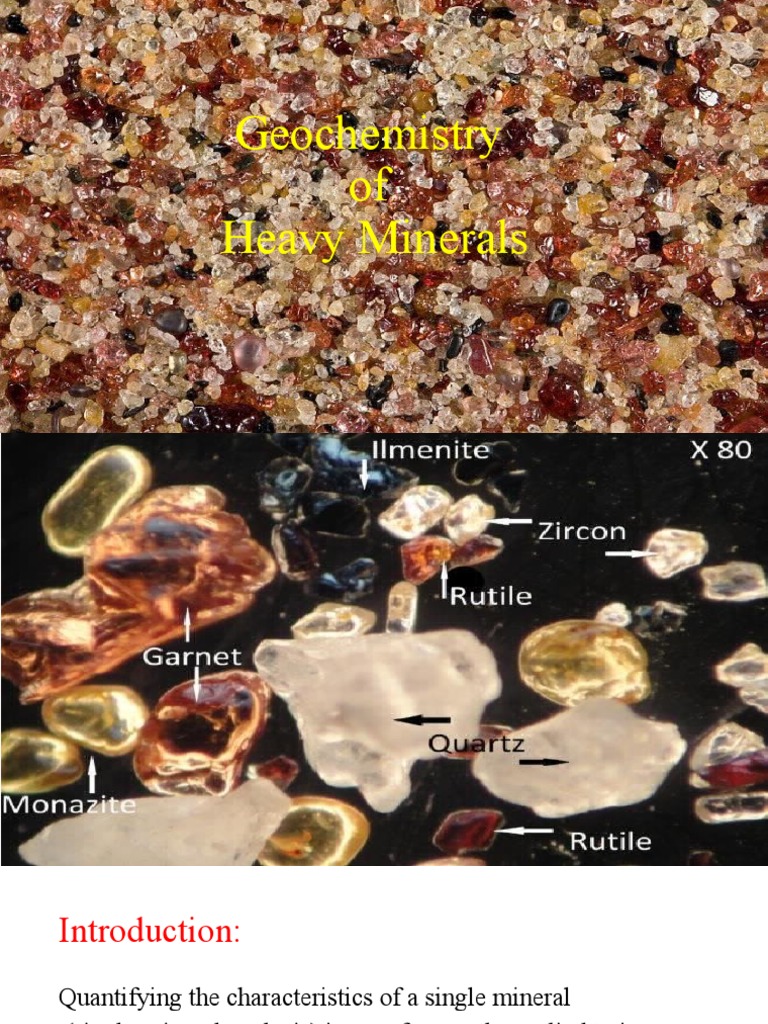 Geochemistry of Heavy Minerals | PDF | Minerals | Geology