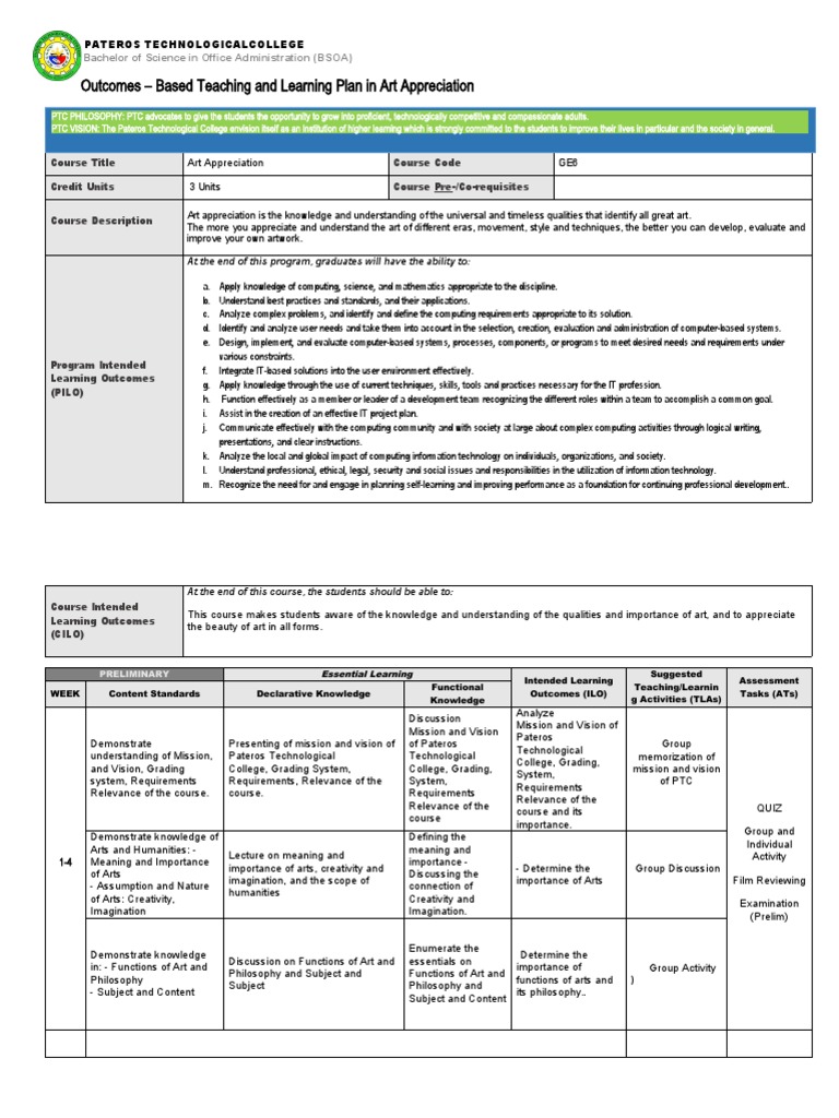 Obtl-Art Appriciation | PDF | The Arts | Computing
