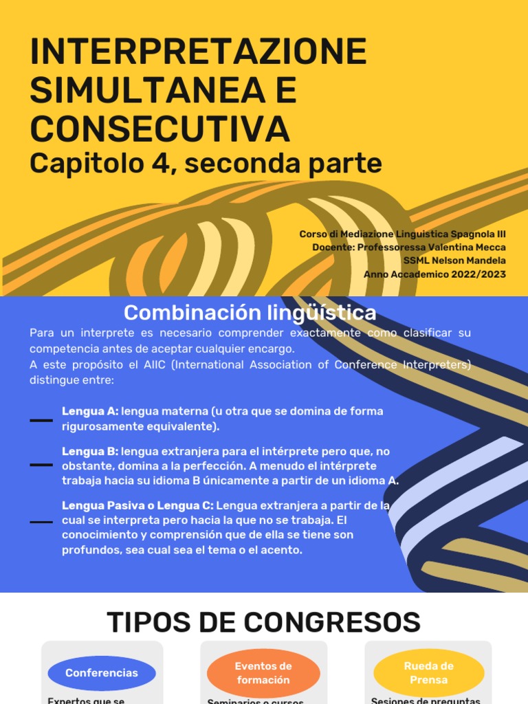 INTERPRETAZIONE SIMULTANEA E CONSECUTIVA Capitolo 4, Seconda Parte PDF | PDF