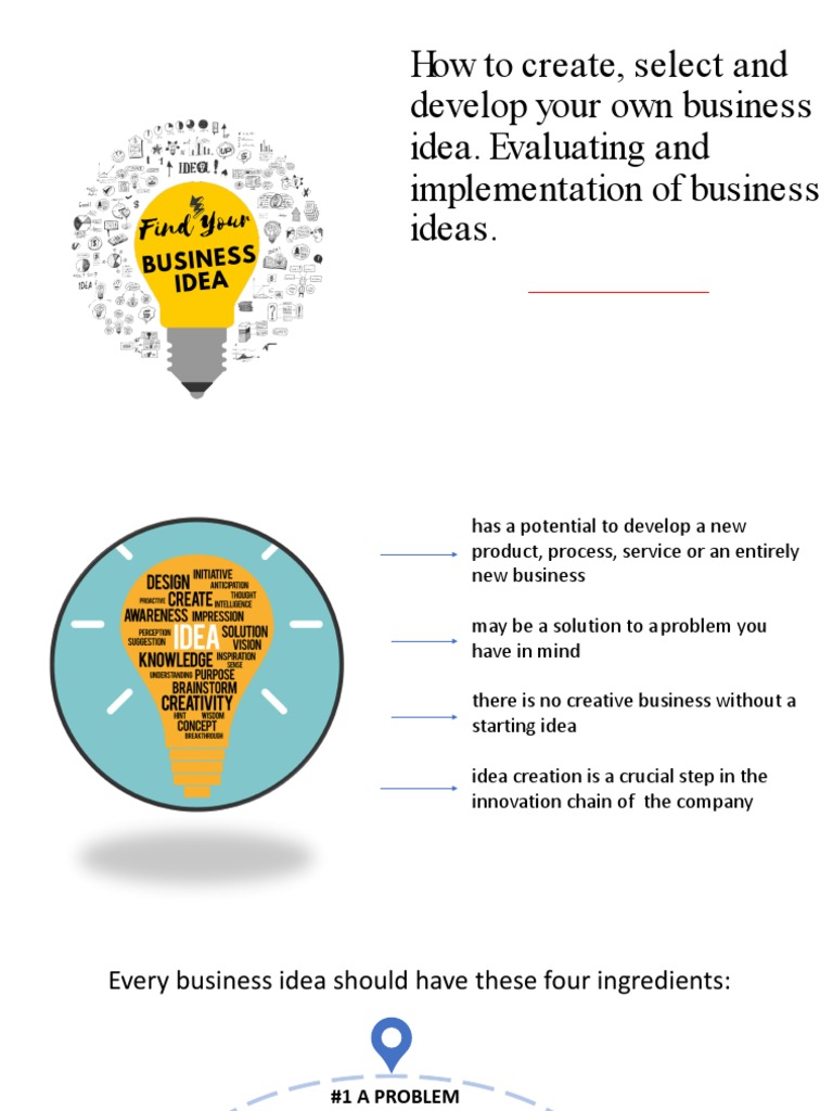 Business Idea Presentation | PDF | Brainstorming | Cost–Benefit Analysis