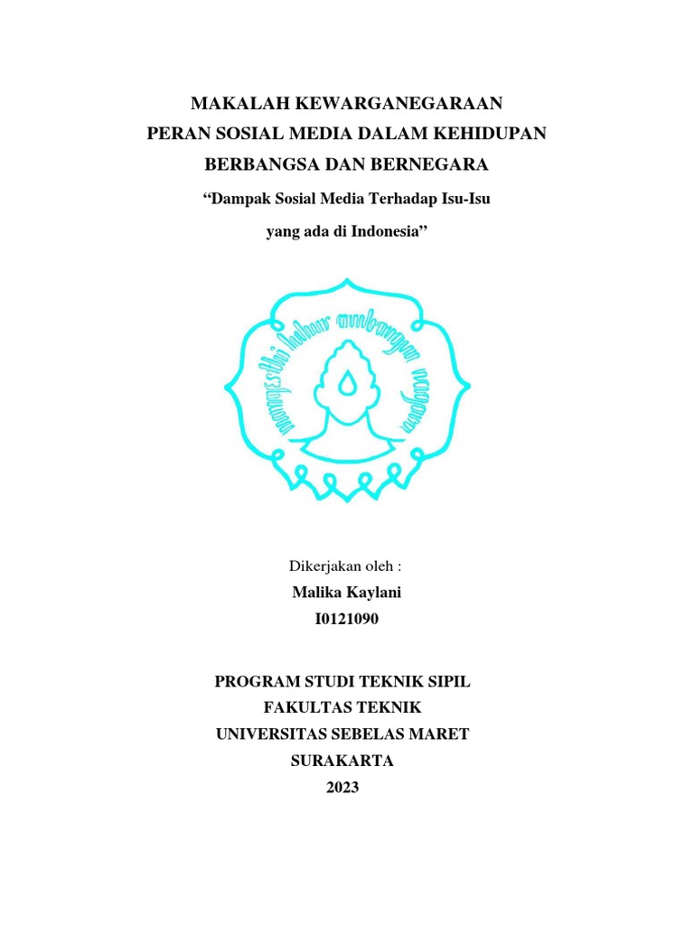 I0121090_Malika Kaylani_KEWARGANEGARAAN Tugas 1 | PDF