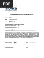 Uniform Receipt Acknowledgement | PDF