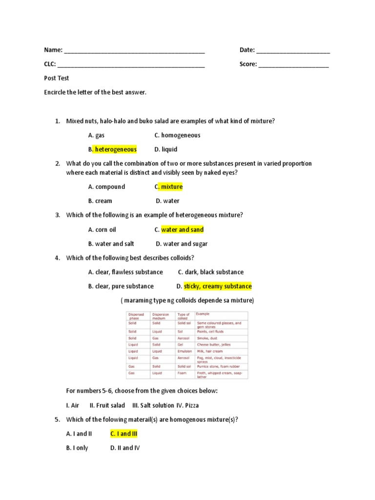 For Portfolio LS2 Science | PDF | Chemical Elements | Mixture