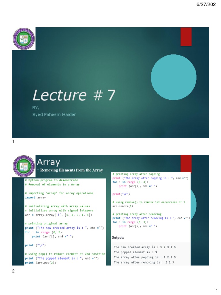 Game Development Using Python Lecture 7 Pdf
