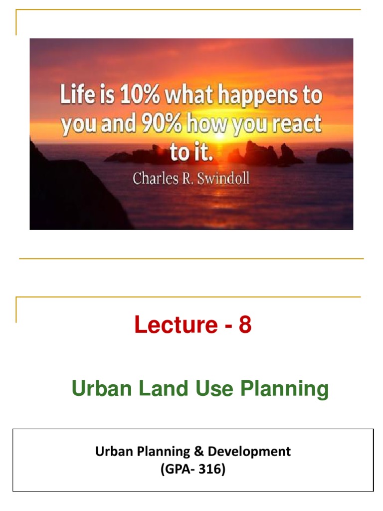 Urban Land Use Planning Overview | PDF | Topography | Swot Analysis